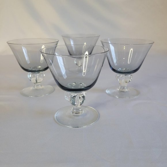 Gorham | Dining | 4 Vintage Swedish Cocktail Dinner Glasses 4 Smoke ...